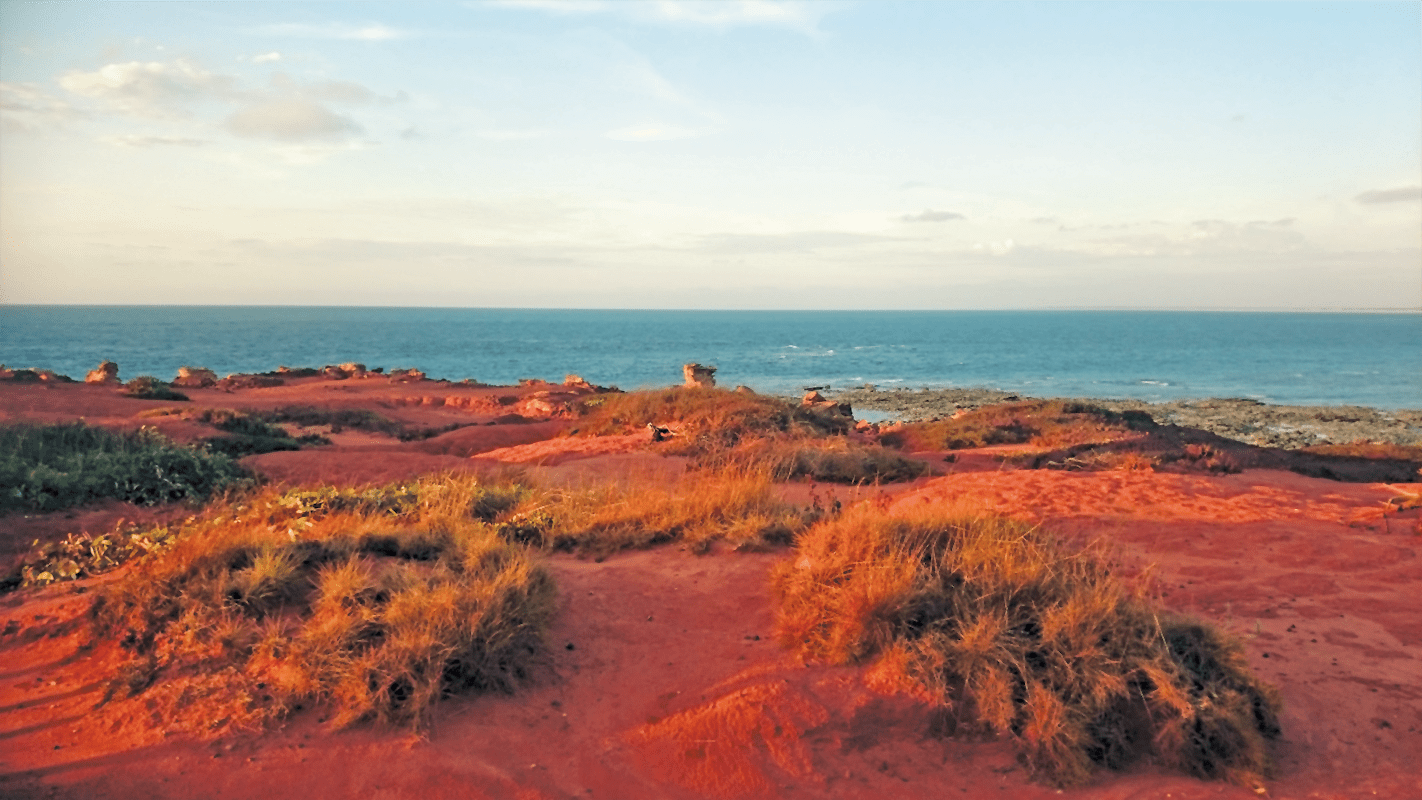 Red and Turquoise near Broome - Heart2Heart Design